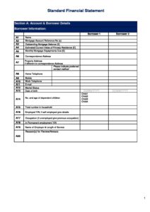 FCCU - Standard Financial Statement. - First Choice Credit Union
