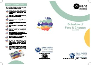 Fees & Charges Leaflet - First Choice Credit Union